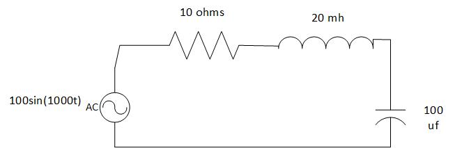 Solved In the circuit shown, calculate reactive power in the | Chegg.com